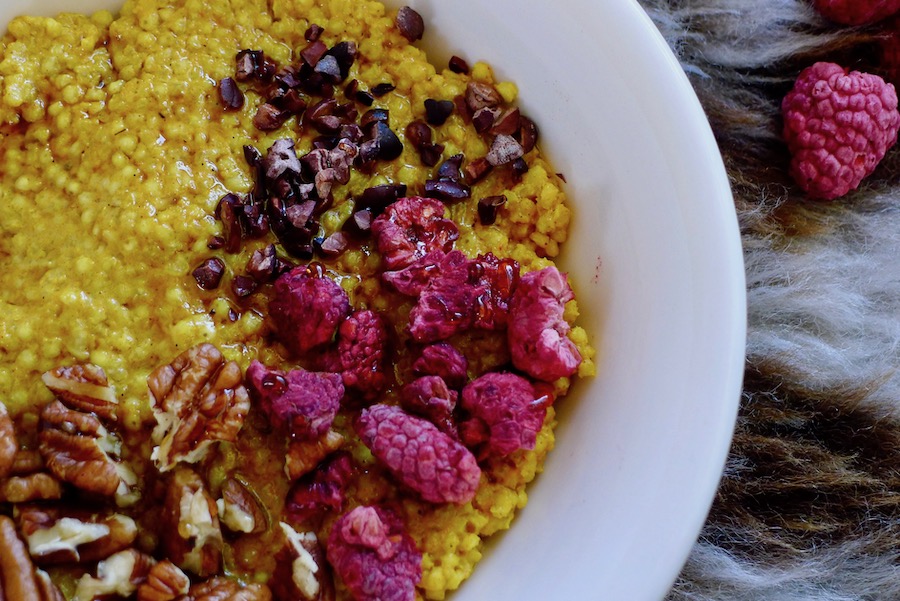 Gouden gierst porridge - Con-serveert